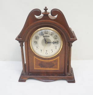 Ingraham Self Starting Wall Clock. Model Sh160. Wood F