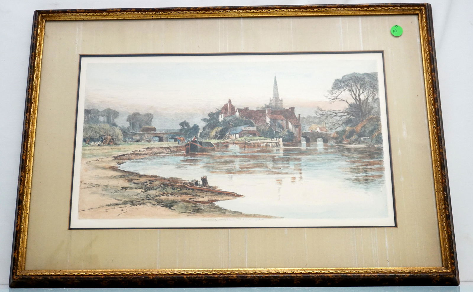 Antique Hand Colored Etching