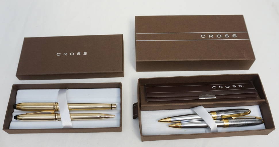 Two Sets Of Cross Pens/pencils