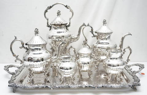 7 Pc. Birmingham Silver Co. Tea Set