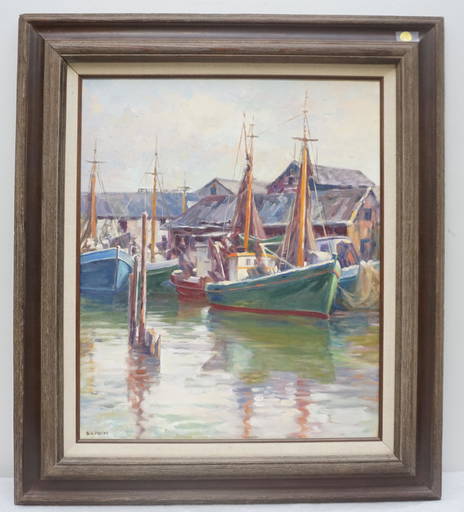 GORDON FISCUS (1902-2005) MONTEREY FISHING BOATS (#0067) on Oct 02 ...