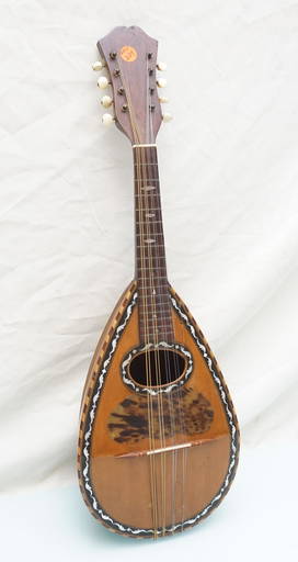 Antique Inlaid Italian Mandolin