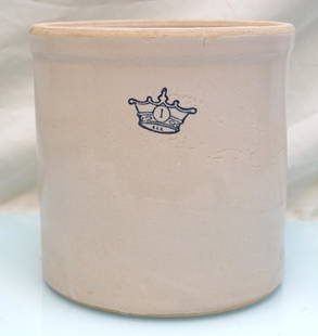 1 Gallon Blue Crown Robinson Ransbottom Crock