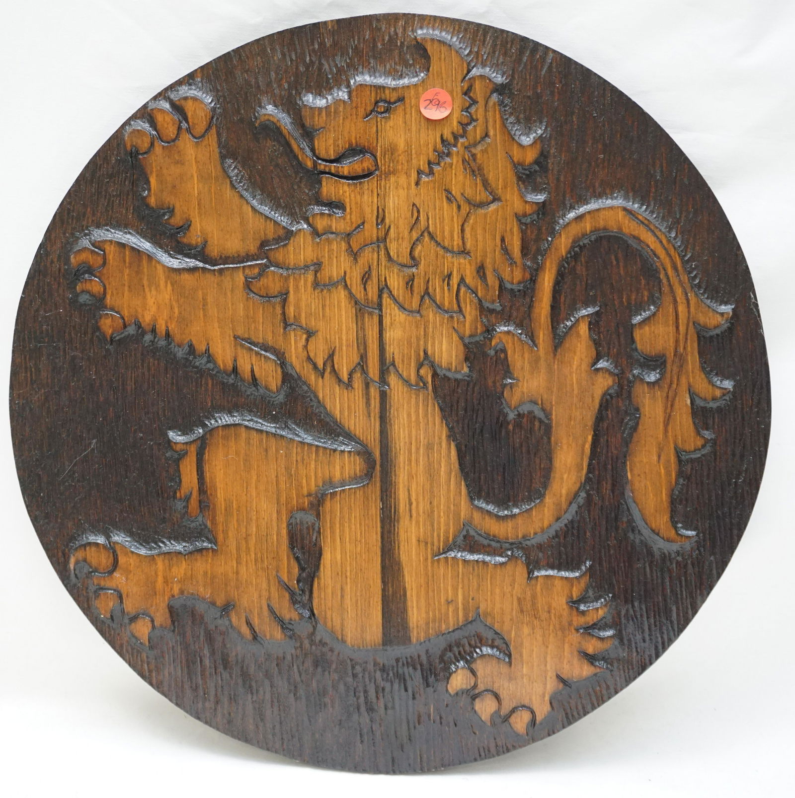 HERALDIC RAMPANT CARVED LION PANEL - Mar 12, 2023 | Charleston Estate ...