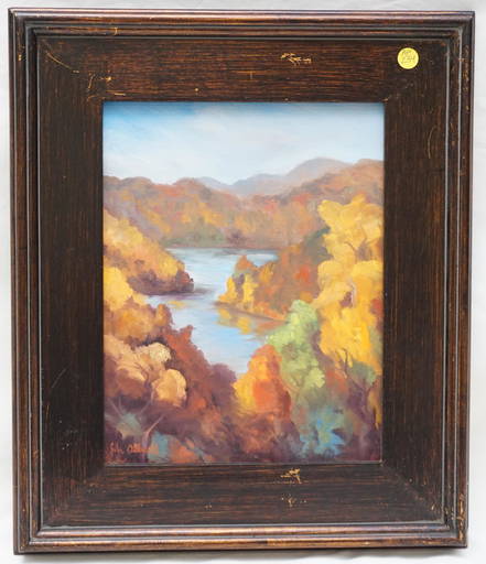 John Albrecht Oil On Canvas Mountains