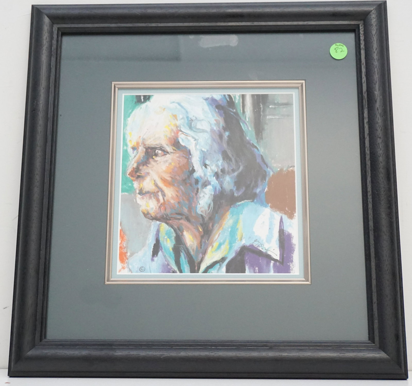 Gary Miles Oil Pastel Elderly Woman