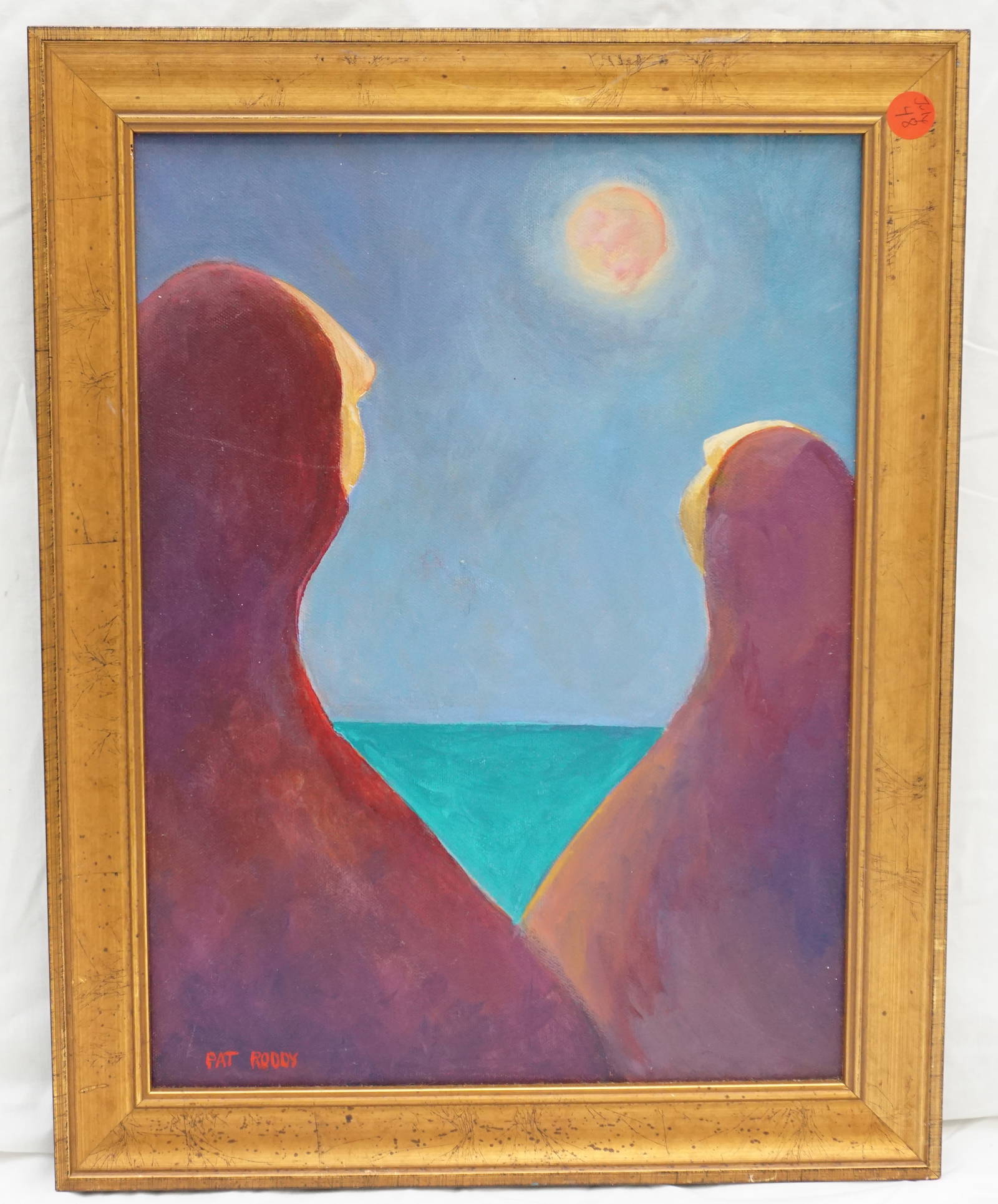 Pat Roddy (1929-2009) Painting Moon Gazers Auction