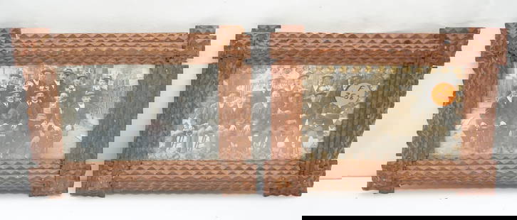 (2) Tramp Art Frames Auction