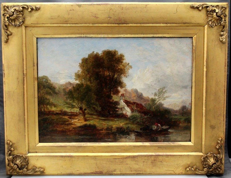 George Burrell Willcock (1811 1852) Oil On Board