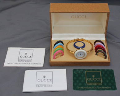 Vintage Gucci Interchangeable Bezel Watch