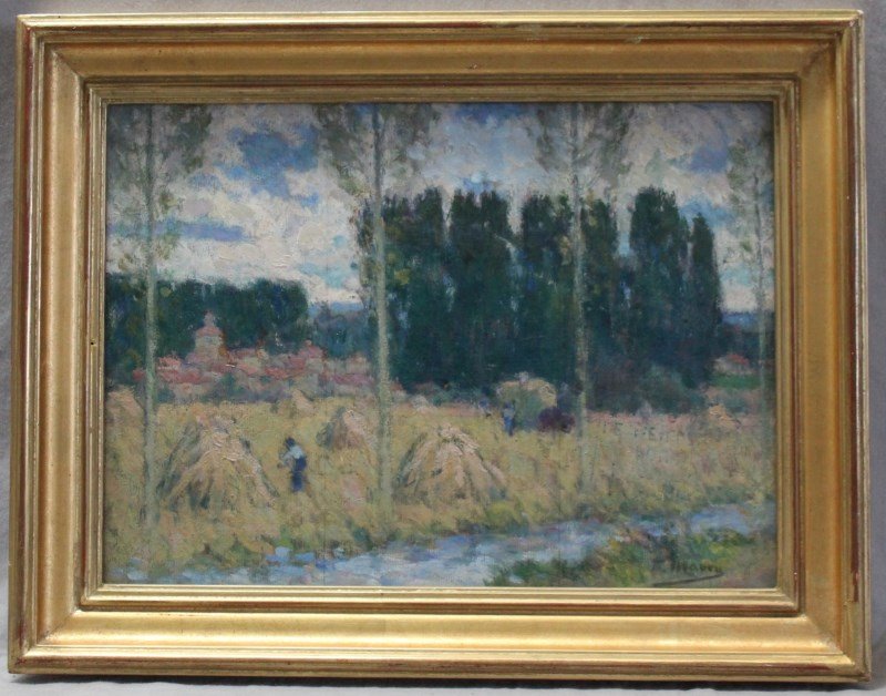 FRENCH POST IMPRESSIONIST FRANCOIS MAURY OIL 1885