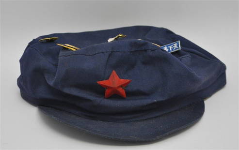 14pc Chinese Communist Green Caps & Berets