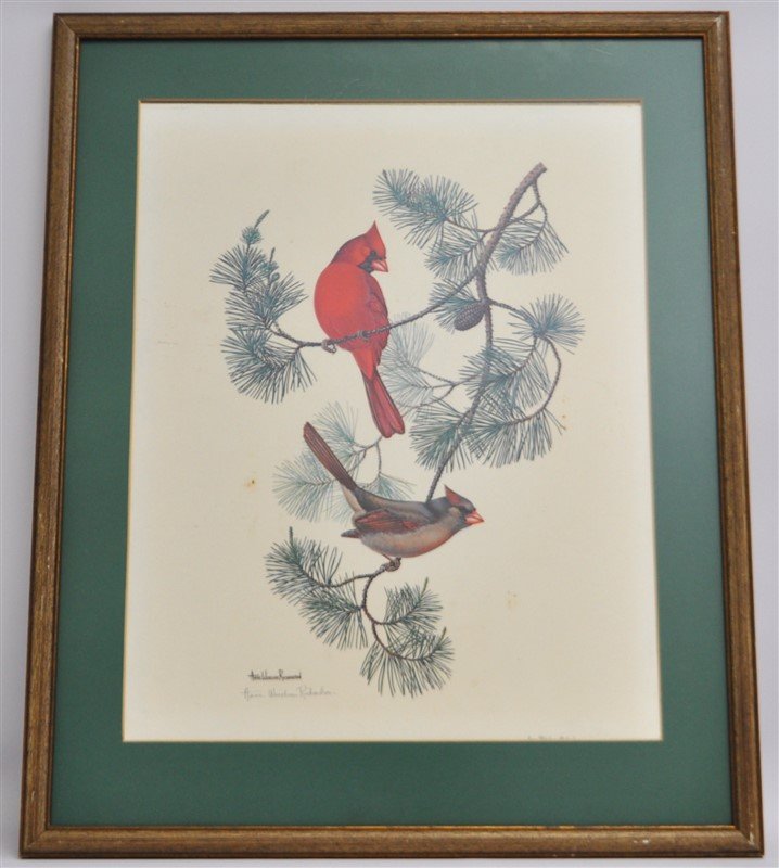 Signed Cardinals Anne Worsham Richardson