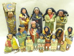 2 Skookum Store Display Dolls