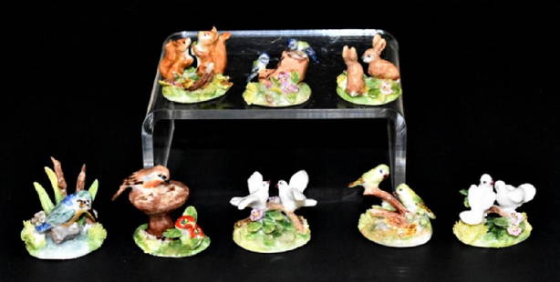 Ann Dalton Porcelain Birds, Rabbits & Squirrels