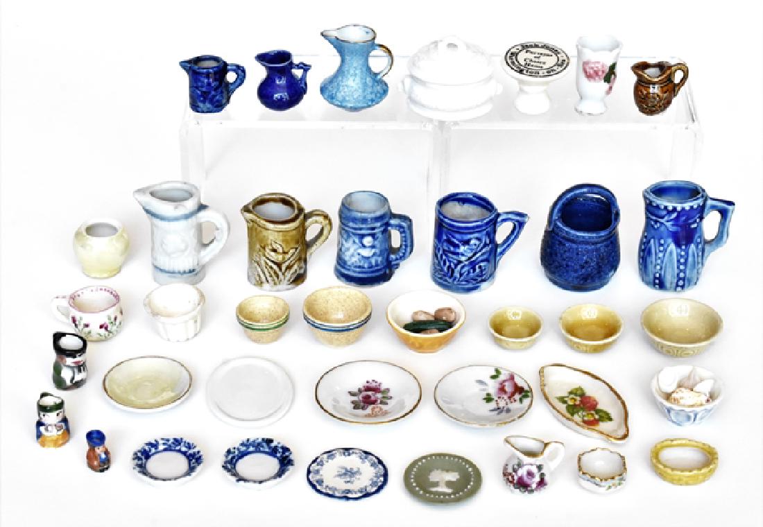 Large Lot of Dollhouse China Accessories Miniatures