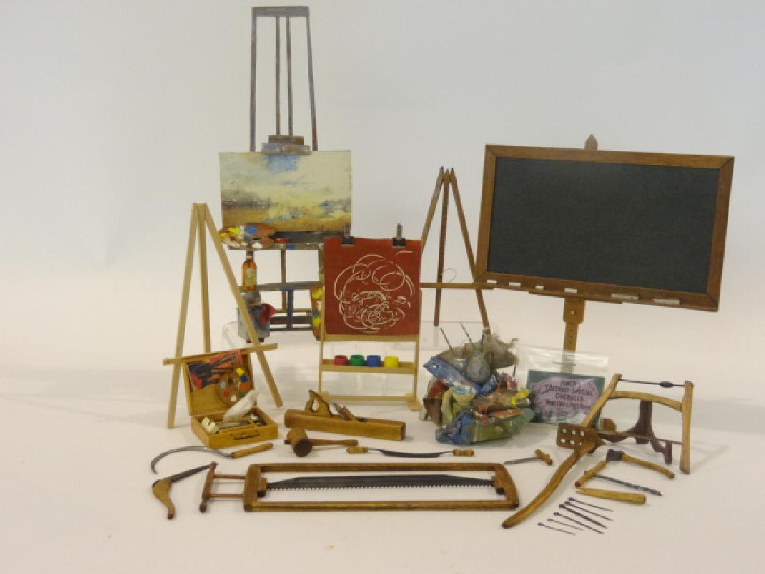 Dollhouse Miniature Artist Supplies & Tools