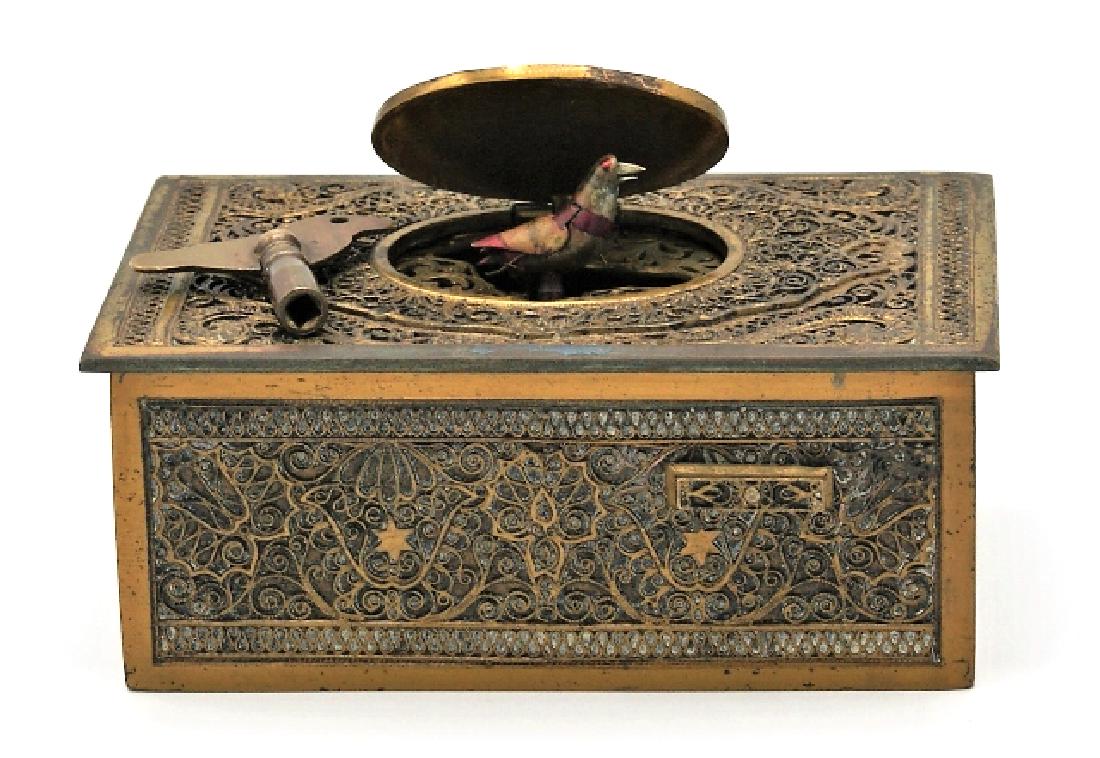 Antique Singing Bird Automaton Music Box