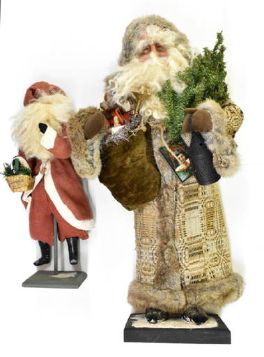 Shari Lutz & Gail Griffith Artisan Santa Dolls