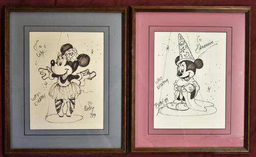 Two Disney Animation Drawings