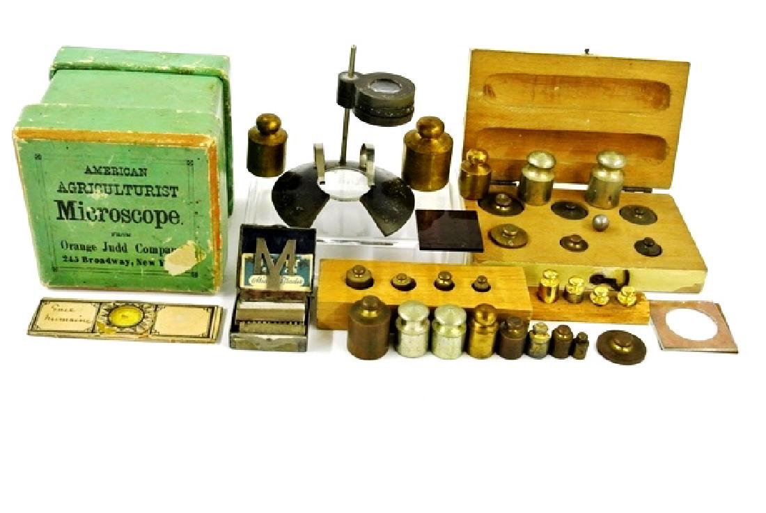 Vintage Miniature Microscope, Razor & Weights - Dec 15, 2018 | Ron ...