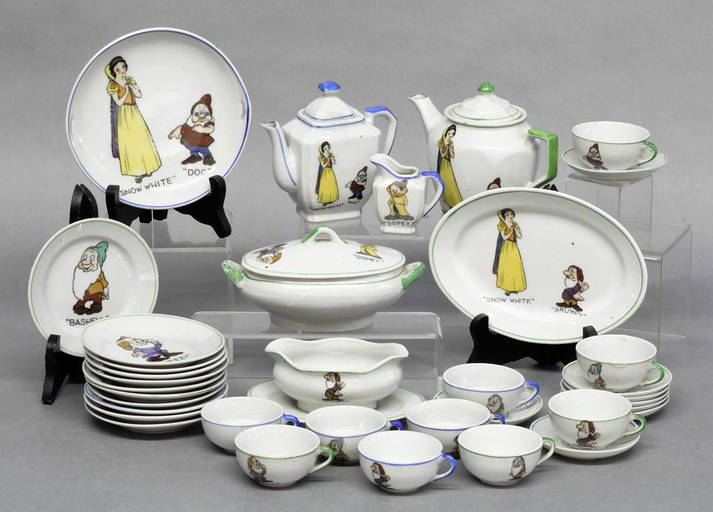1937 Disney Snow White Tea Set - Oct 17, 2020 | Ron Rhoads Auctioneers ...
