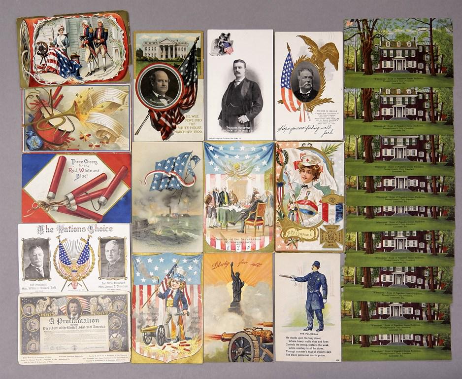 23 Presidential & Patriotic Postcards