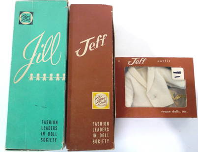 Jill & Jeff Dolls In Original Boxes