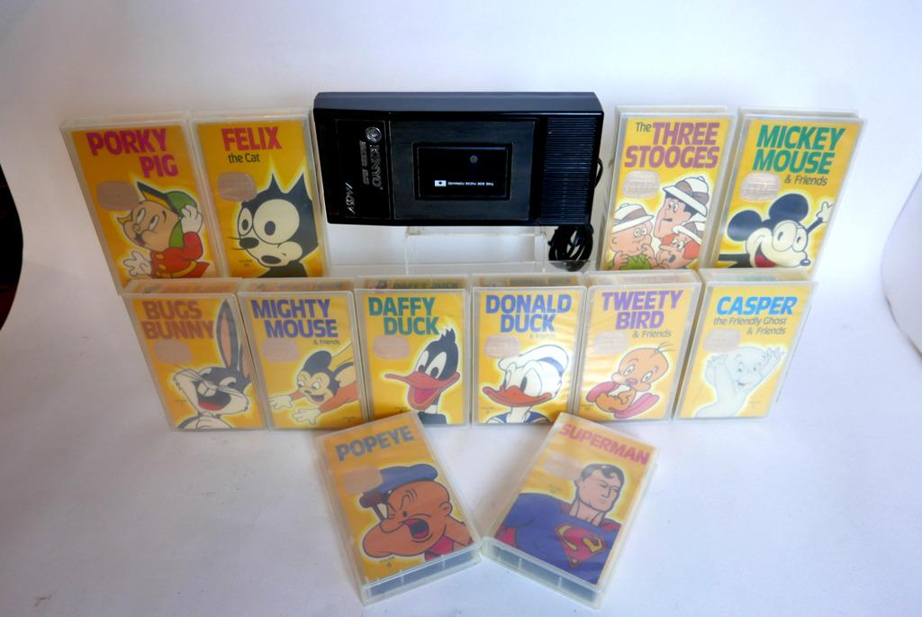 Classic Video Library VHS Tapes & Rewinder | Barnebys