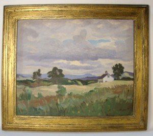 217: Gene Klebe, oil on canvas.