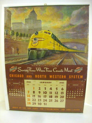Chicago & Northwestern 1945 Calendar
