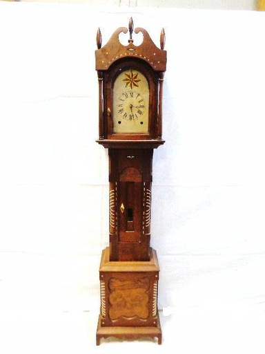Inlaid Dwarf Grandfather Clock