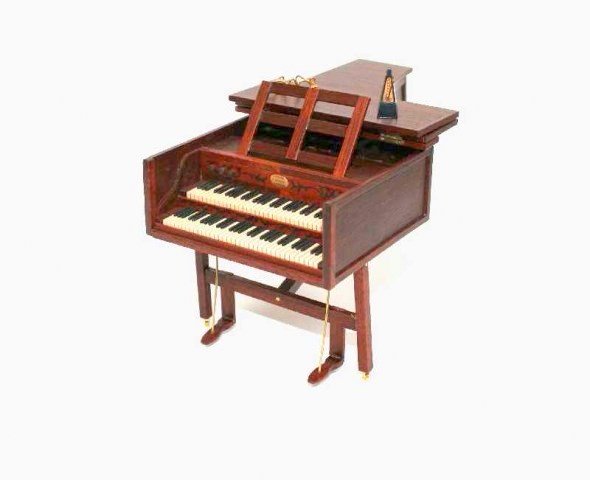 Dawn Dahn Harpsichord Dollhouse Miniature