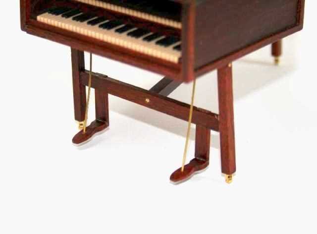 Dawn Dahn Harpsichord Dollhouse Miniature