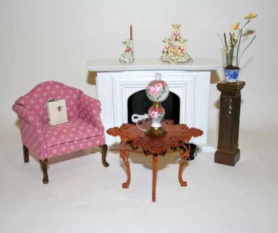 Judy Beals Fretwork Table Dollhouse Miniature