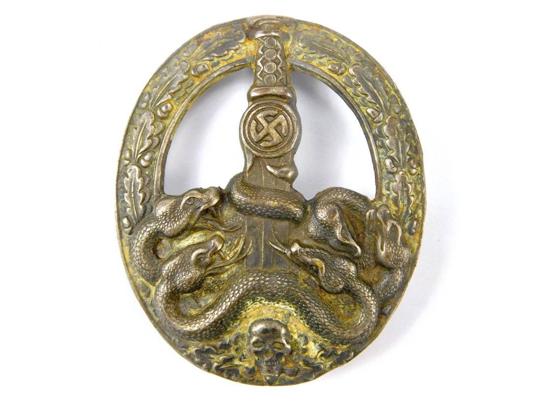 German Germany Ww2 Anti-partisan Badge Pin Medal Auction