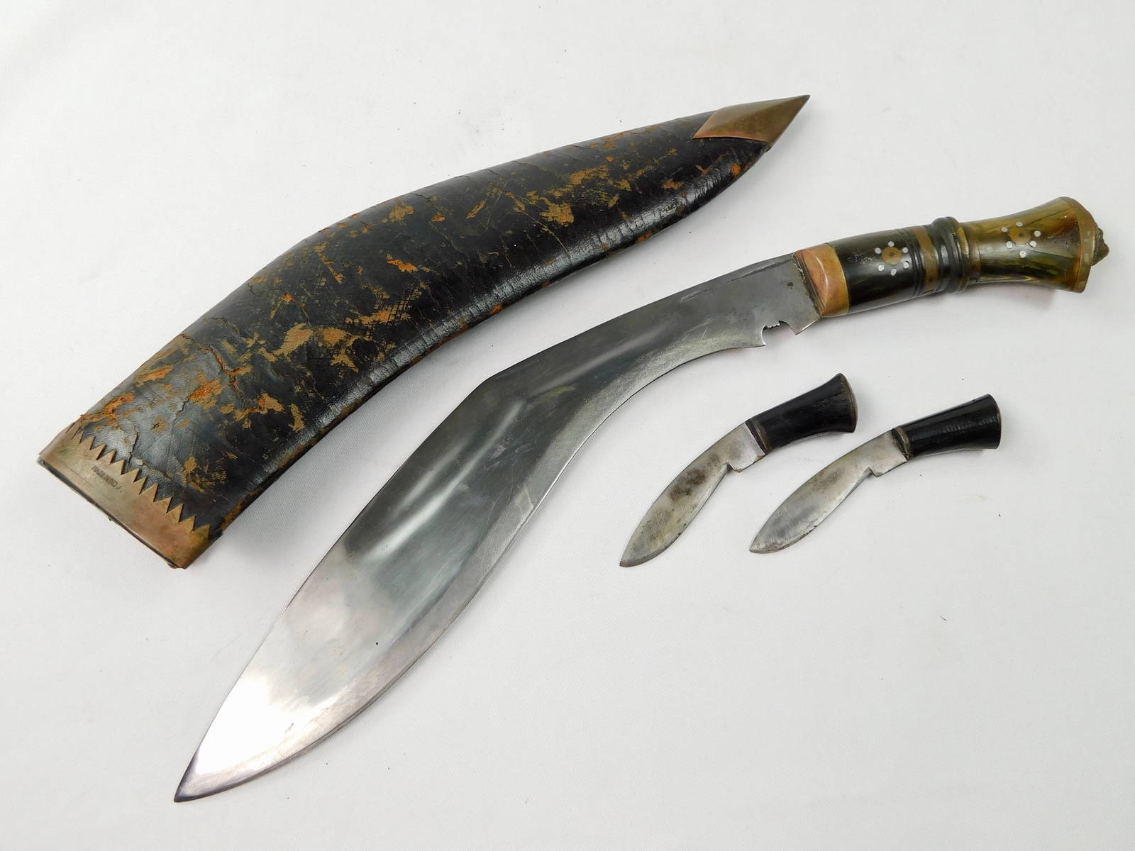 Vintage Indian India Gurkha Kukri Fighting Knife Short Sword Auction
