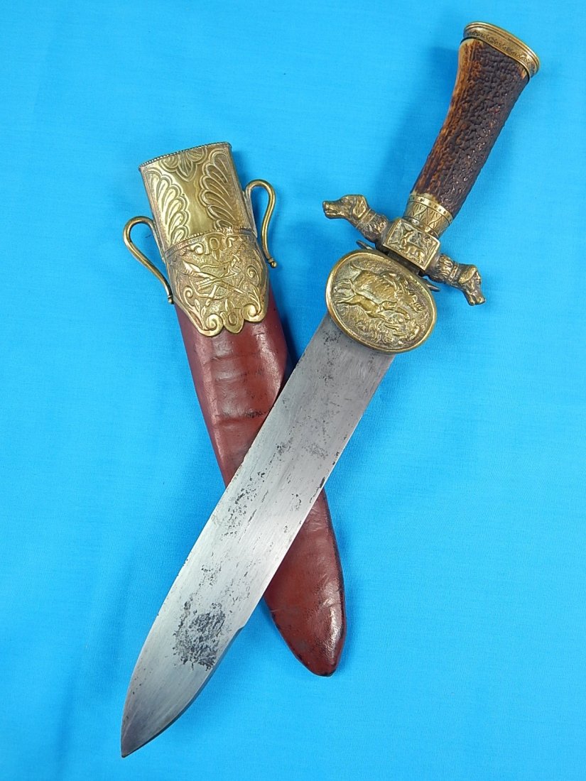 Antique Spain Spanish 18 Century Hunting Knife Dagger