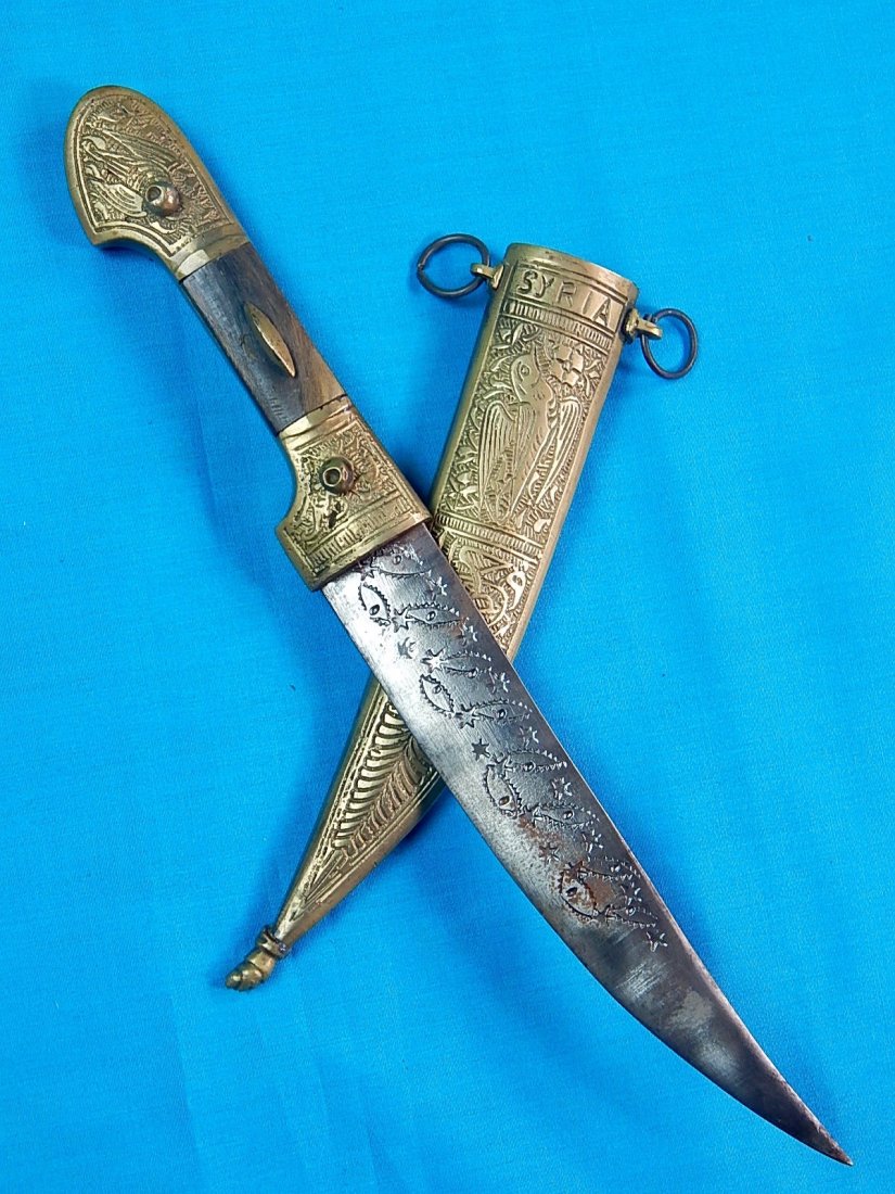 Antique Syria Syrian Middle East Dagger Kindjal Knife
