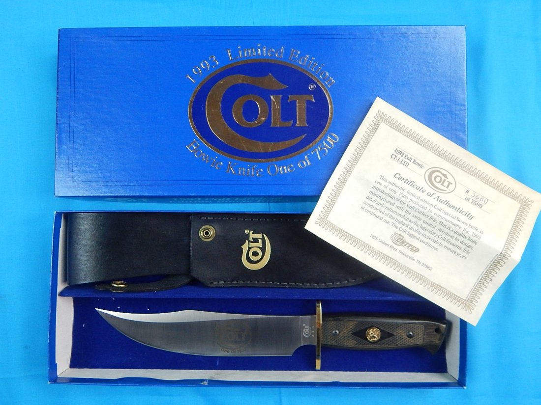 Colt 1993 Limited Ct1 Ltd Bowie Hunting Fighting Knife