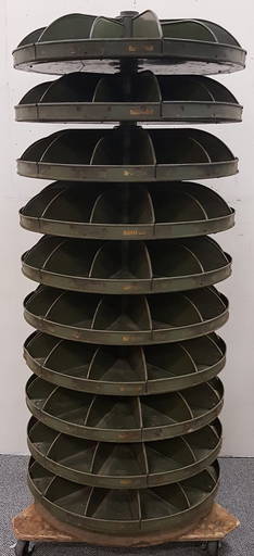 Vintage Hardware Store Rotabin Rotating Bin