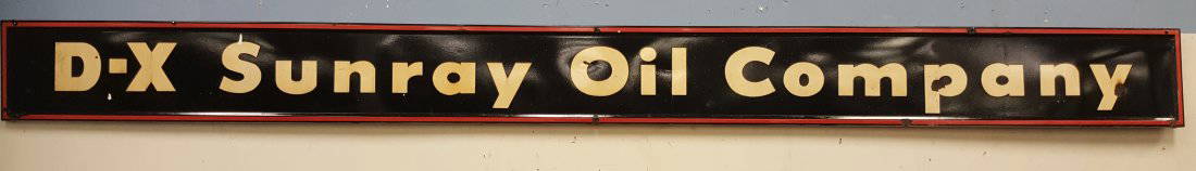 Porcelain D X Sunray Oil Company Sign