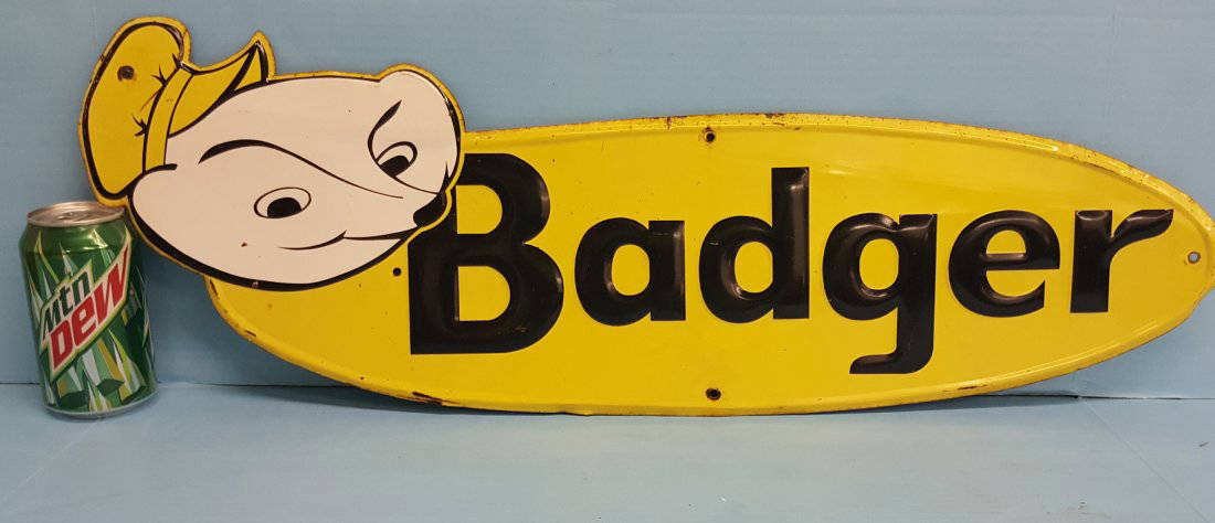 Vintage Badger Farm Sign