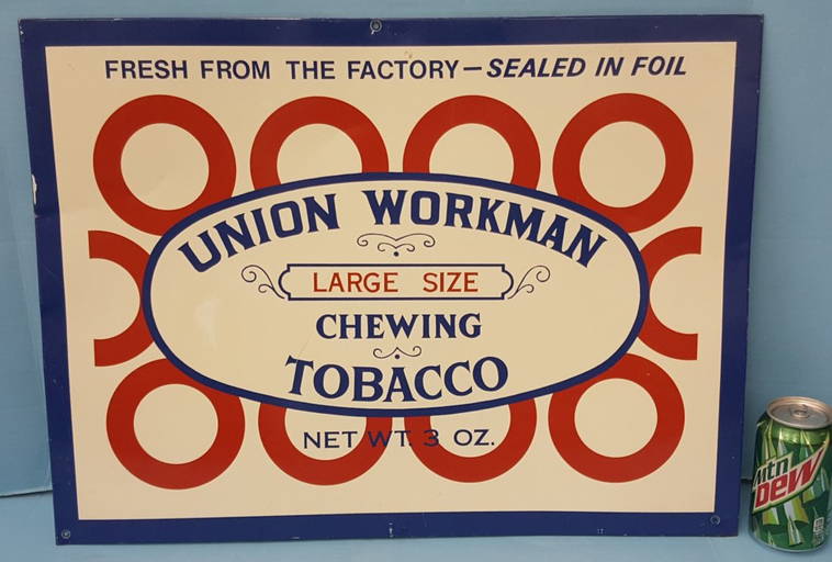 Union Workman Tobacco Sign