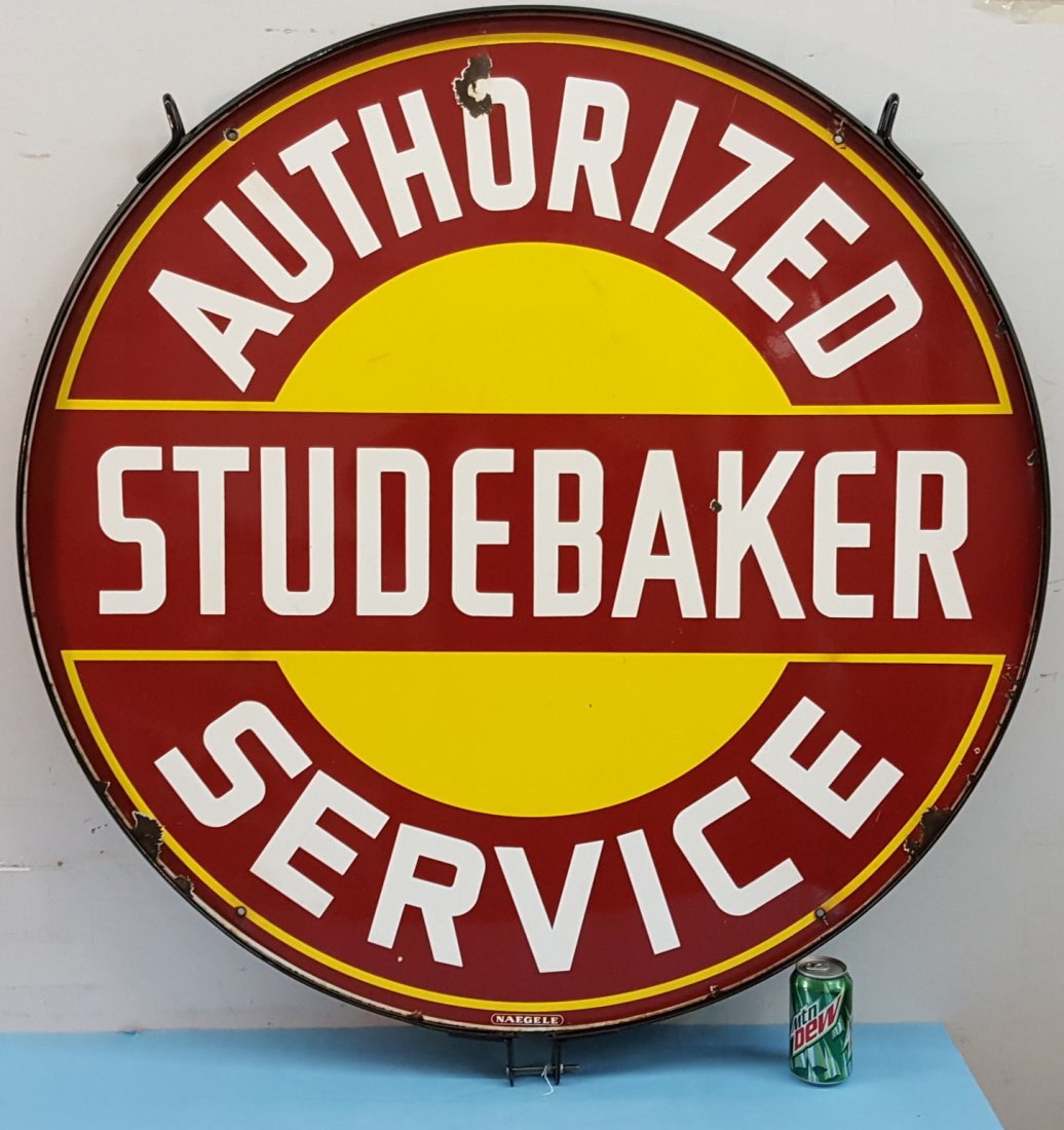 Porcelain Studebaker Authorized Service Sign