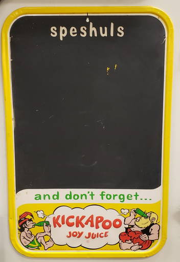 Kickapoo Joy Juice Menu Board
