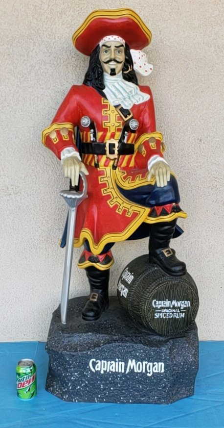 4ft Captain Morgan Store Display Statue