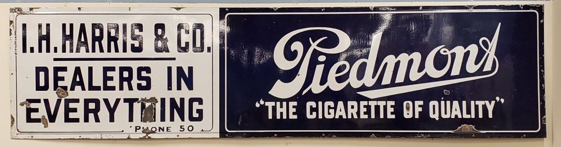 Porcelain Piedmont Sign