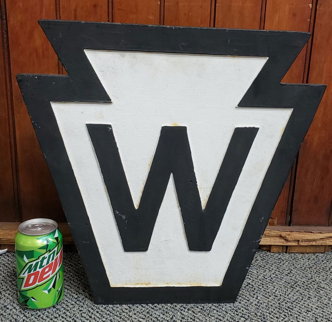Cast Iron Railroad Whistle Sign