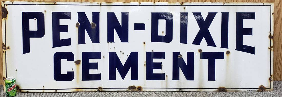 Porcelain Penn Dixie Cement Sign